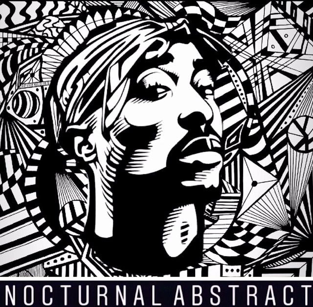 NOCTURNAL ABSTRACT SKATEBOARD